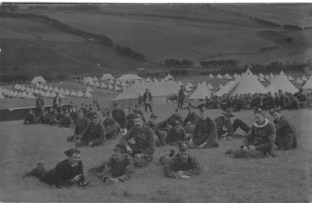 Construction of the camp - Stobs Military Camp Hawick Scottish Borders