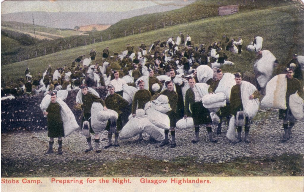 Construction of the camp - Stobs Military Camp Hawick Scottish Borders
