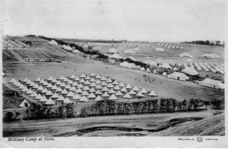 MILITARY CAMP AT STOBS - Stobs Military Camp Hawick Scottish Borders