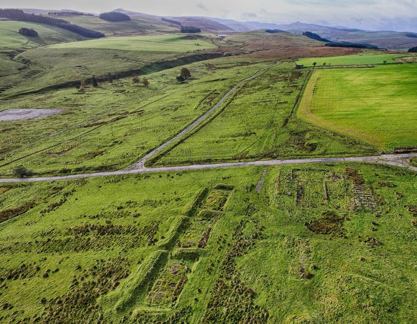 Aerial video - new - Stobs Military Camp Hawick Scottish Borders