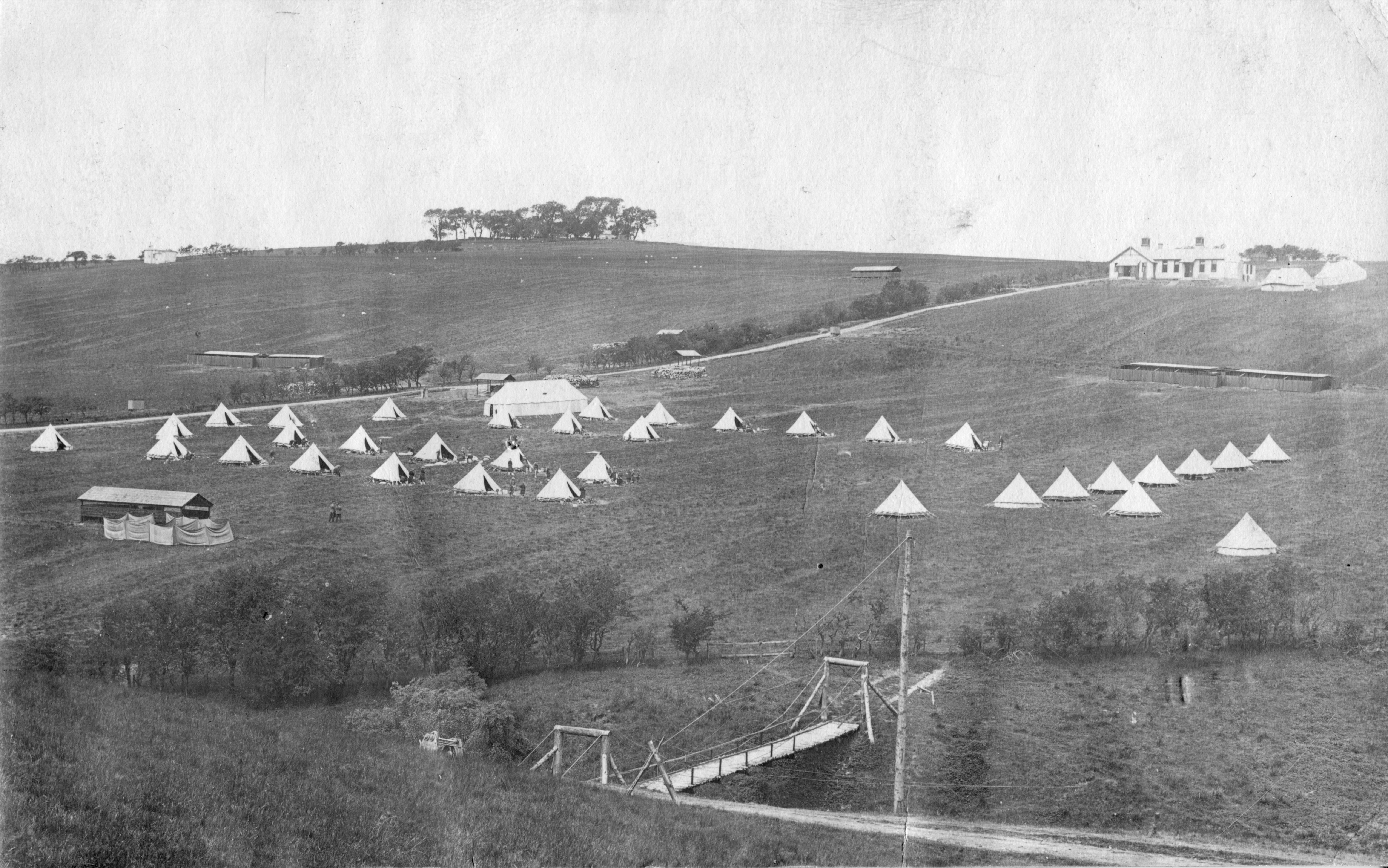 Only a few tents - Stobs Military Camp Hawick Scottish Borders