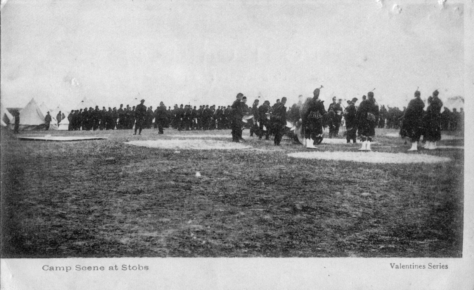 Camp Scene; Pre WW1 - Stobs Military Camp Hawick Scottish Borders