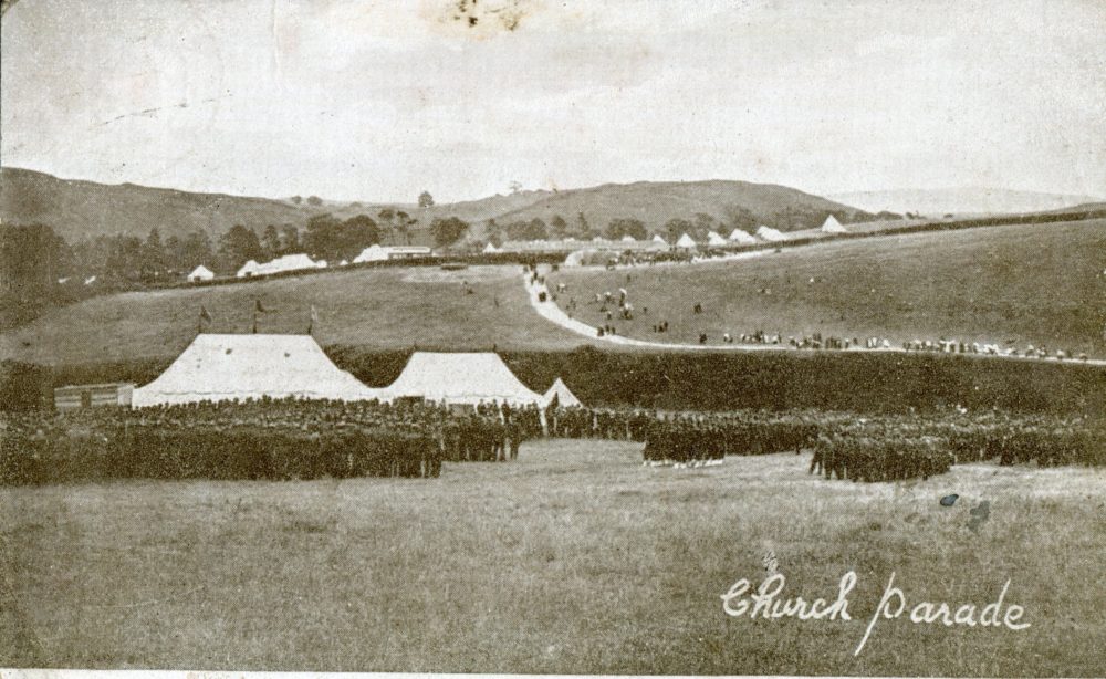 Church Parade; 1905; - Stobs Military Camp Hawick Scottish Borders